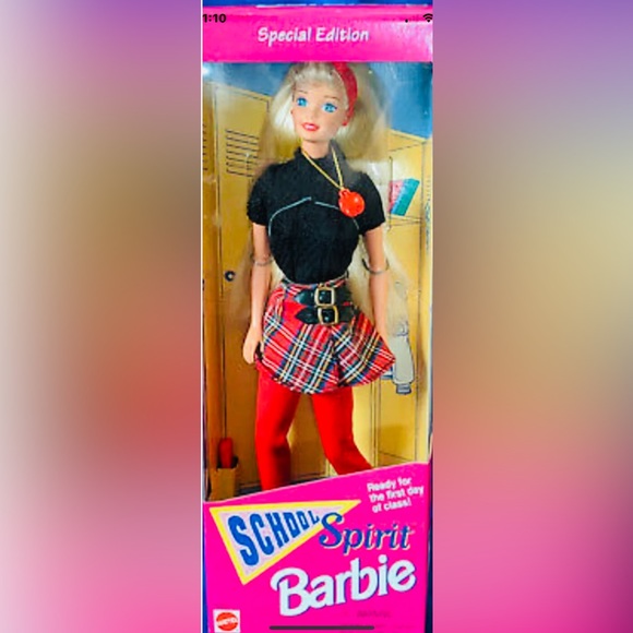 Mattel | Toys | Mattel School Spirit Barbie Doll 531 Vintage Nrfb 1995 ...
